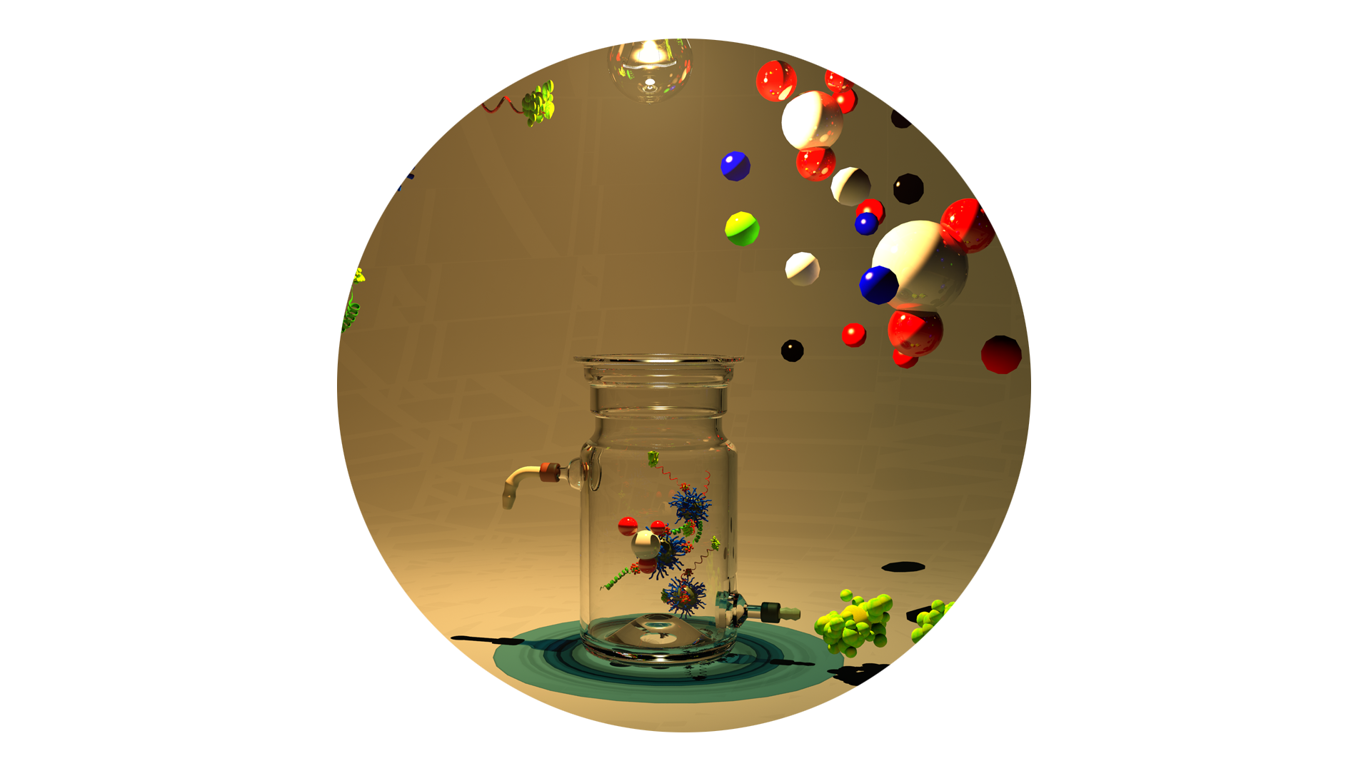 Nanoparticles – illustrations and 3D models – mach:idee