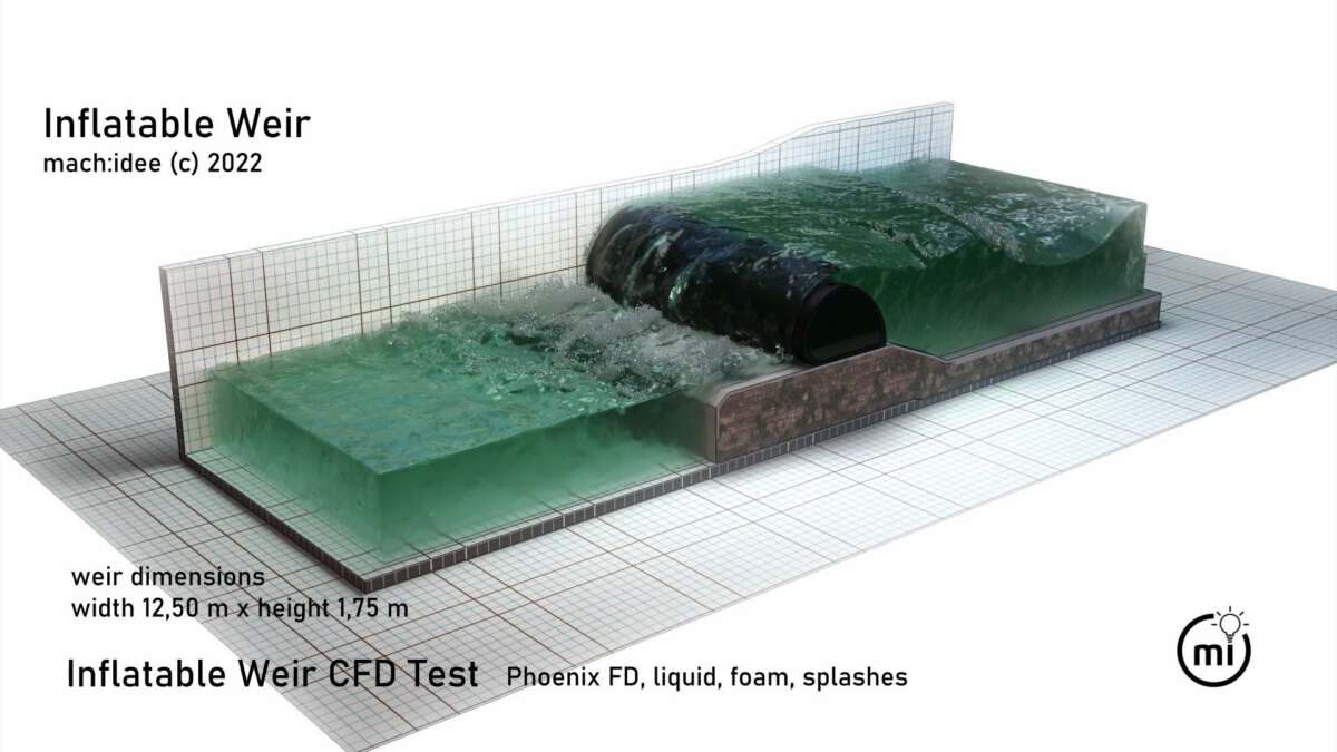 Movable Weirs – Inflatable Rubber Weir – mach:idee